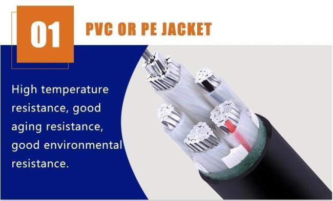 0.6/1kv Aluminum Conductor Insulated 2X8 AWG Concentric Cable