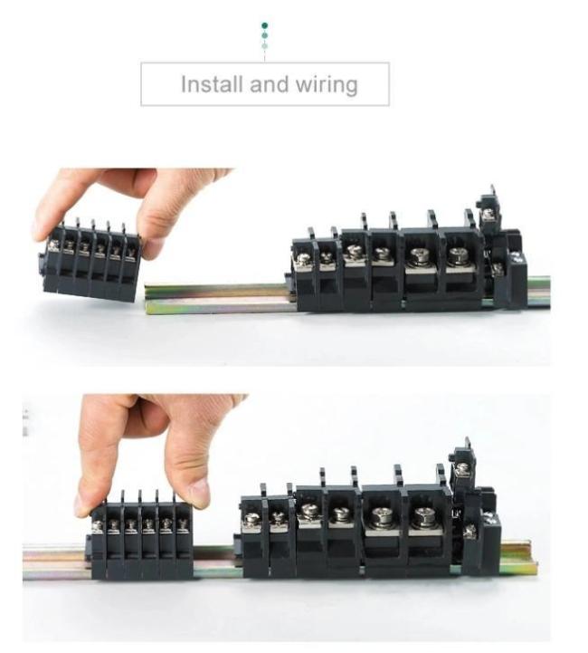 Tk Series 600V DIN Rail Mount Screw Fixed Combined Terminal Block