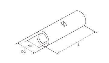 Gty Series Electrical Wire Copper Cable Connector and Copper Bare Terminal