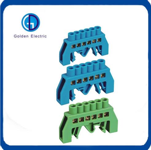 China Factory T8-0609 /T8-0812 Series Copper Terminal Block for DIN Rail