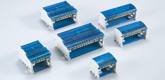 Plastic Brass Cable Connector Power Distribution Bus Bar Terminal Block Waterproof Junction Box