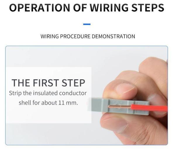 Mini Wire Electrical 2 in 6 out Terminal Blocks Connector