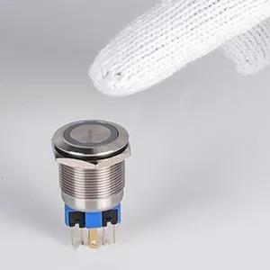 Small Mini Metal Momentary Switch 12mm LED Push Button Switch Waterproof 12mm Push Button