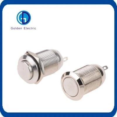 Small Mini Metal Momentary Switch 12mm LED Push Button Switch Waterproof 12mm Push Button