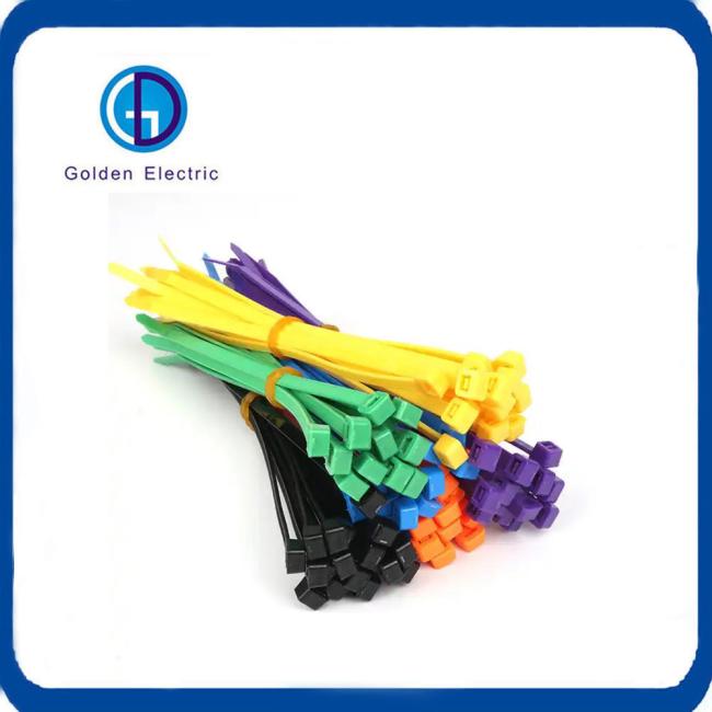Customized White/Black Self-Locking Nylon PA66 Cable Ties Plastic Cable Tie