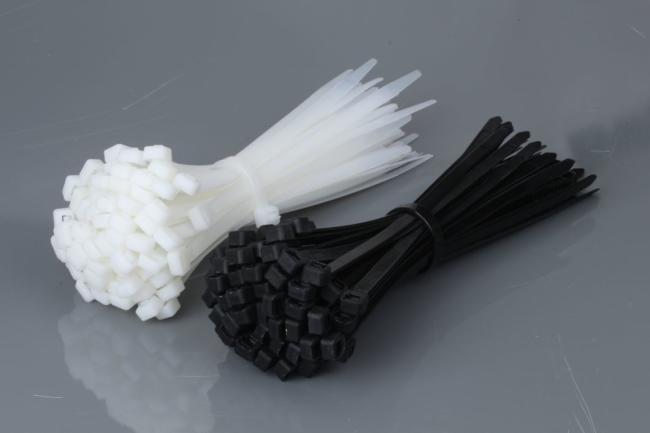 Customized White/Black Self-Locking Nylon PA66 Cable Ties Plastic Cable Tie