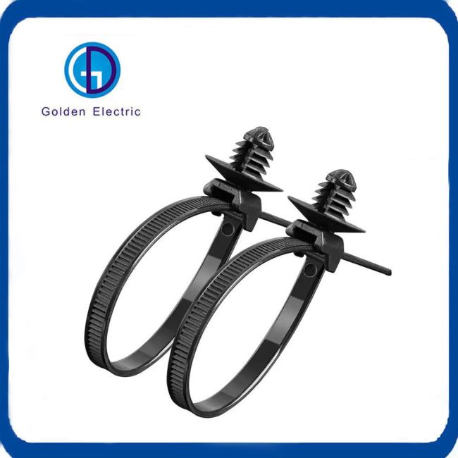 Customized White/Black Self-Locking Nylon PA66 Cable Ties Plastic Cable Tie