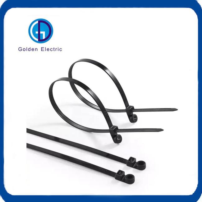 Customized White/Black Self-Locking Nylon PA66 Cable Ties Plastic Cable Tie