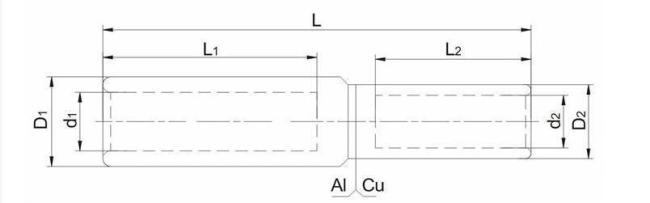 Gtl Copper Aluminium Bimetal Connector Link Cable Ferrule