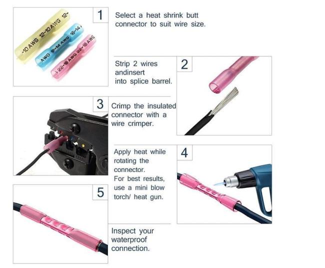 BHT Heat Shrink Butt Cable Connectors Kit