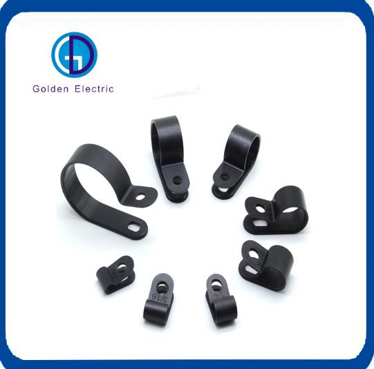 High Quality 6.35-7.9mm Plastic Nylon R Type Cable Clamp 1/4 Cable Holder Clip