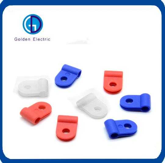 High Quality 6.35-7.9mm Plastic Nylon R Type Cable Clamp 1/4 Cable Holder Clip