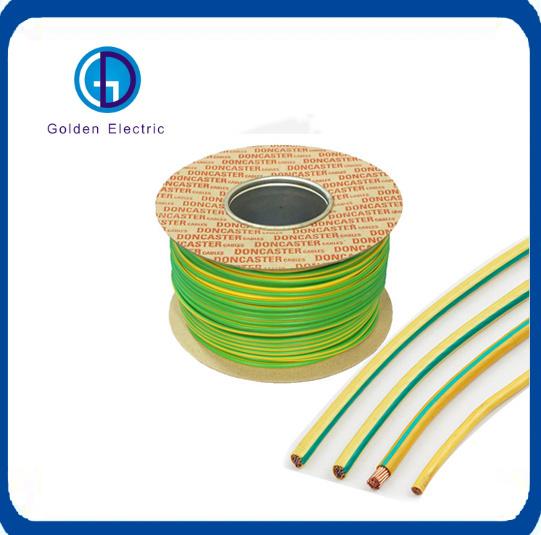 Chinese Supplier Custom Green Yellow BV Insulated Ground Wire Copper Conductor Electric Wire and Cable Electrical