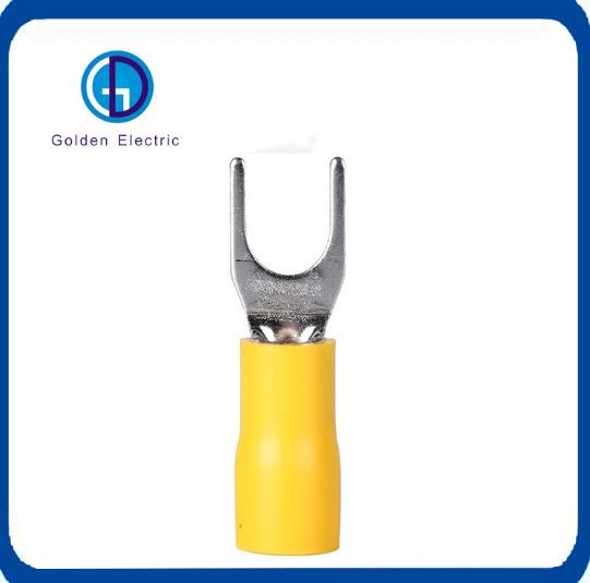Spade Terminal Fork Sv Block Plastic Solder Sleeve Insulated Cold End Terminal Crimp Wire Connectors