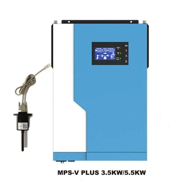 Mps-V Plus Series Pure Sine Wave 3.5kw 5.5kw Hybrid Solar Power Inverter with Built in MPPT 100A Solar Controller