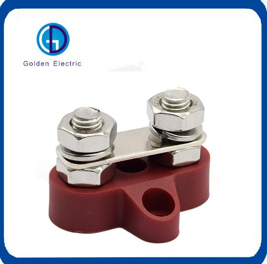 Battery Power Distribution Block Power Single Heavy-Duty Terminal Studs Distribution Dual M8 Terminal Studs Bus Bar