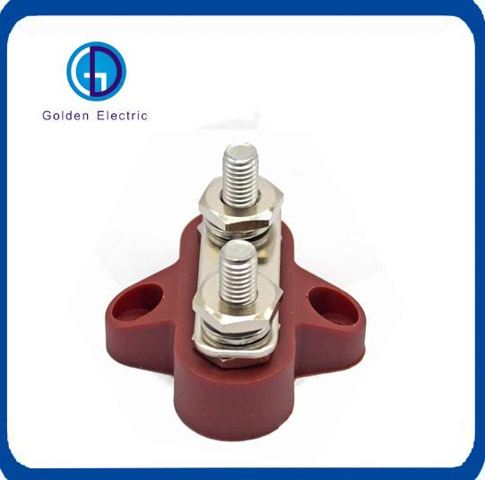 Battery Power Distribution Block Power Single Heavy-Duty Terminal Studs Distribution Dual M8 Terminal Studs Bus Bar