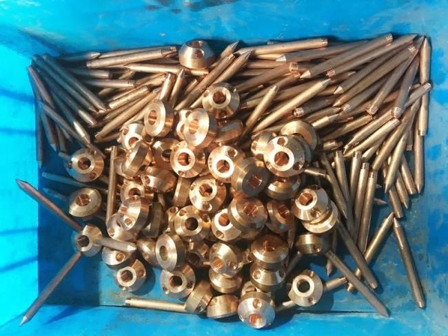 Copper Brass Lightning Arrester Rod Air Terminal Lightning Rod for House Lightning Protection