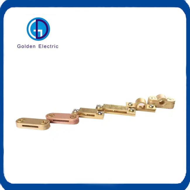 50mm2 Brass Square Cross Wire Rope Clamp Wire to Wire Connector for Ground Rod System