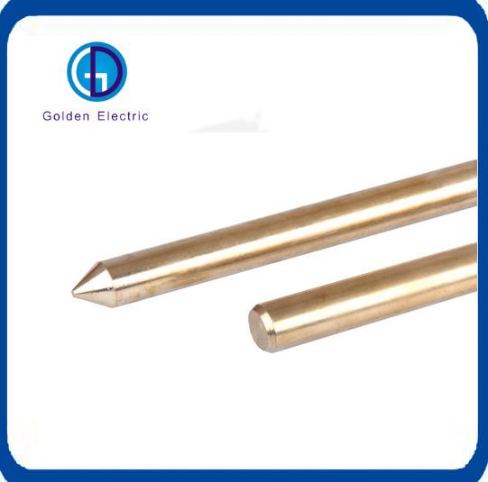 Low Copper Ground Rod Price High Voltage Copper Bonded Earthing Rods Brass Grounding Rod
