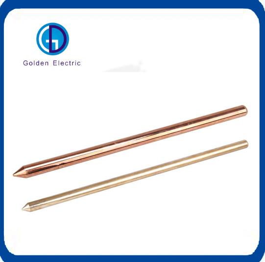 Low Copper Ground Rod Price High Voltage Copper Bonded Earthing Rods Brass Grounding Rod