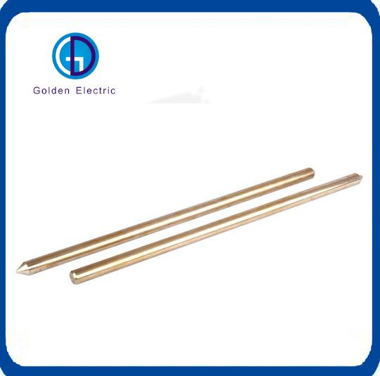 Low Copper Ground Rod Price High Voltage Copper Bonded Earthing Rods Brass Grounding Rod