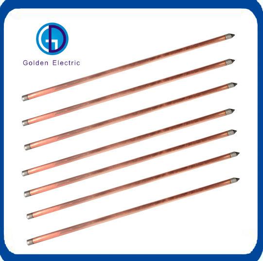 Chinese Copper Rod Manufacturer Solid Copper Earth Rods Pure Copper Ground Rod for Wholesale