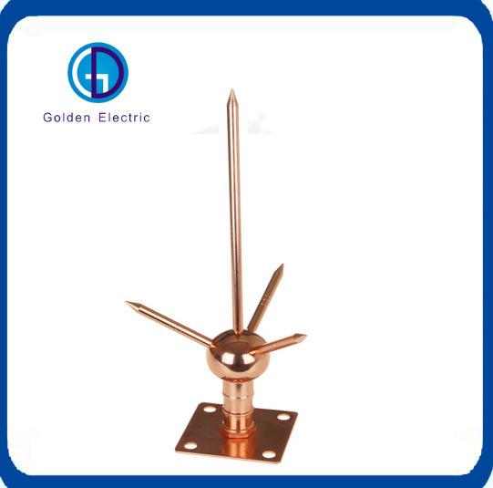 2022 China Lightning Protection Grounding System Supplier Copper 21kv Lightening Rod 22kv Lightning Arrester for Sale