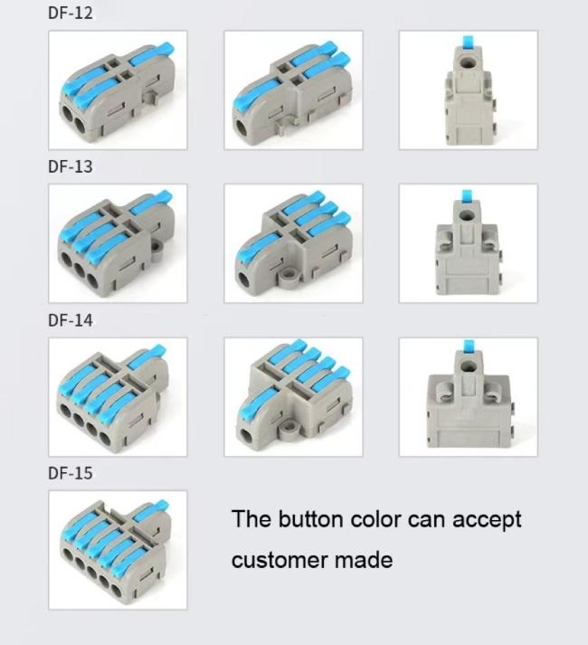 DIY Panel Mounted Reusable Junction Box Lever Nut Fast Connector 32A Electrical Wire Connector
