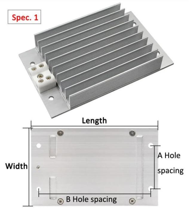 Aluminum Heater Djr 100W 220V Radiator Aluminum Heat Sink Module Dehumidification Heater Element for Power System Equipment