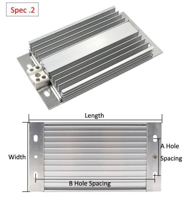 Aluminum Heater Djr 100W 220V Radiator Aluminum Heat Sink Module Dehumidification Heater Element for Power System Equipment