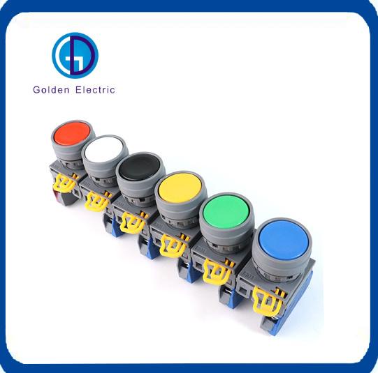 Plastic Button Fxby6 Momentary Switch Self-Recovery 22mm IP65 10A 1no Red Green Blue White