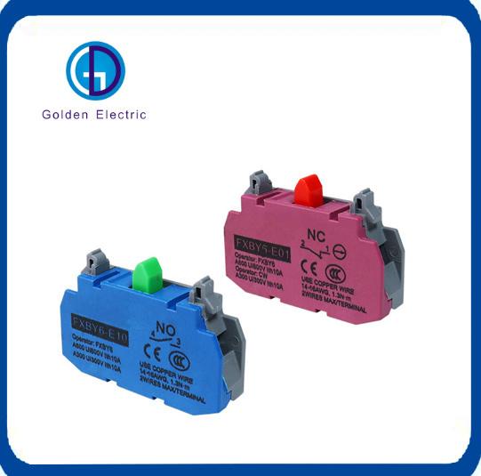Plastic Button Fxby6 Momentary Switch Self-Recovery 22mm IP65 10A 1no Red Green Blue White