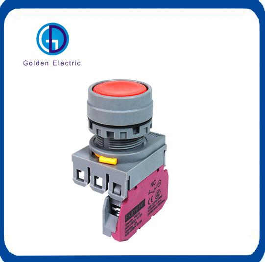 Plastic Button Fxby6 Momentary Switch Self-Recovery 22mm IP65 10A 1no Red Green Blue White