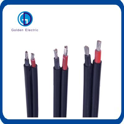 China PV1-F TUV Standard Single Core/Double Core Power Solar Cable 4mm2 6mm2 with Mc4 Connectors for sale