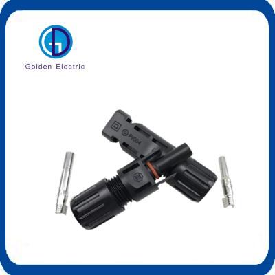 China 1000V Round MC4 DC Connector High Flexibility For Solar Panel System for sale