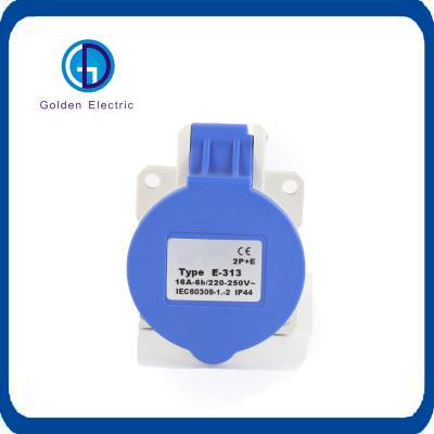China Universal IP44 IP67 Waterproof 16AMP 3pin Multiple Power Outlet for Industrial for sale