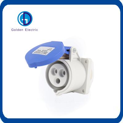 China Universal IP44 IP67 Waterproof 16AMP 3pin Multiple Power Outlet for Industrial for sale