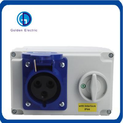 China 3p 5p 63A IP67 Bloqueio industrial à prova d'água com botão de comando e interruptor Gd à venda
