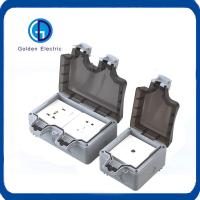 China 10A IP66 Double Socket Weatherproof Switch Socket Box for Outdoor Electrical Solutions for sale