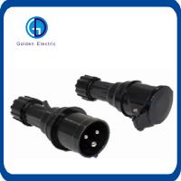 China Low Frequency Operating Frequency IP44 Industrial Plug Socket Connector Rated Current for sale