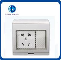 China IP55 Multifunctional White Surface Mounted Waterproof Socket for Industrial Applications for sale