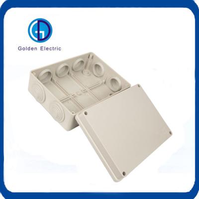 China 100mm*100mm*50mm Waterproof Junction Box ABS PVC Junction Enclosure with Mounting Plate for sale