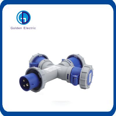 China 110V/220V/380V/415V Industrial Plug Socket 16A Multi Splitter with IP67 Watertight for sale