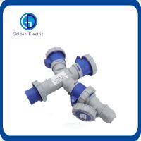 China Customized Support IP44/IP67 2p E 3p E Multiple Socket Adaptor for Industrial Outlets for sale