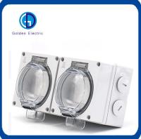 China Standard Grounding Multi-Function 2 Gang 13A IP66 Weatherproof Wall Sockets and Switch for sale