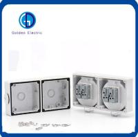 China Standard Grounding Multi-Function 2 Gang 13A IP66 Weatherproof Wall Sockets and Switch for sale