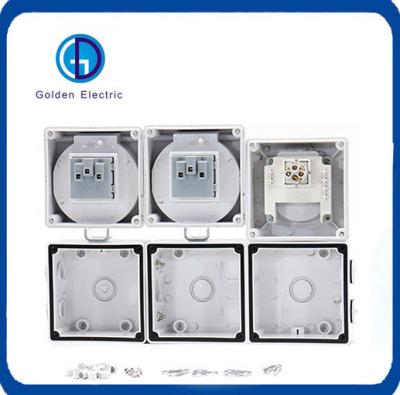 China 1gang Switch 2ghang EU Socket with USB Function Waterproof Wall Switch and Socket for sale