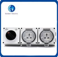 China Customizable Multi-Function 1 Gang Switch and 2 Gang Socket with IP55 Protection for sale
