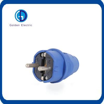 China 9h Earth Contact Position EP 3pin 16AMP 220volt Water Protect Electric Industrial Plug for sale